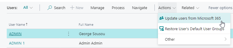 Set up users in Wiise